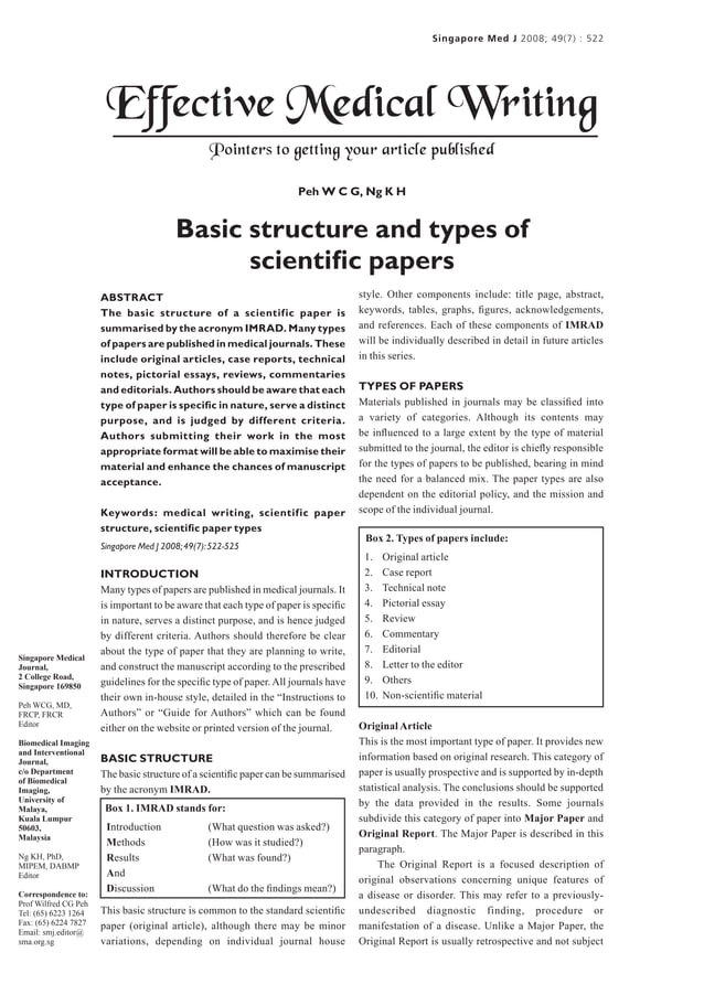 1 2 basic_structure_and_types_of_scientific_papers | PDF