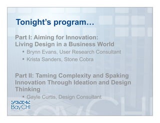 Dec 2009 BayCHI Welcome Slides | PPT