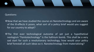 Nanotechnology Market - India | PPTX