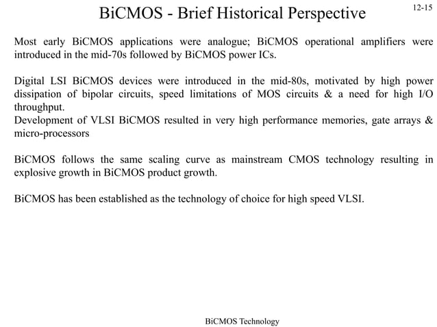 12BiCMOS Technology.ppt | Physics | Science