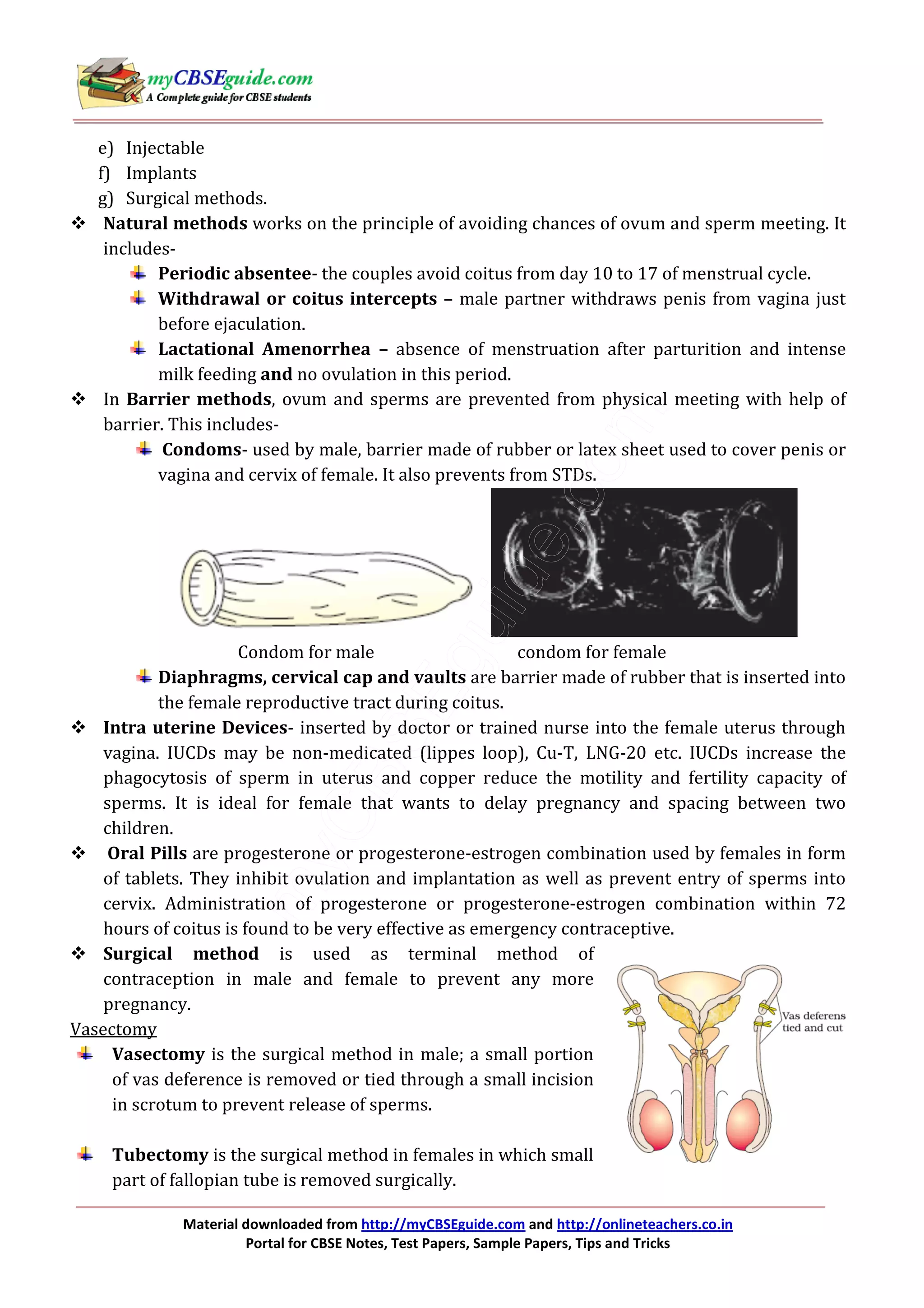 12 biology notes_ch04_reproductive_health | PDF