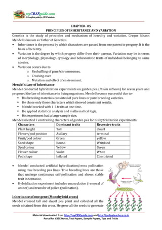 12 biology notes_ch05_principals_of_inheritance_and_variation | PDF