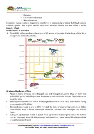 12 biology notes_ch07_evolution | PDF