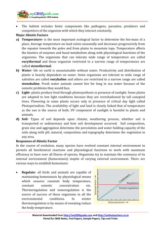 12 biology notes_ch13_organisms_and_populations | PDF | Biological ...