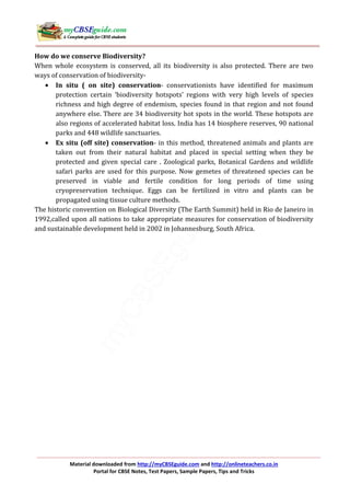 12 biology notes_ch15_biodiversity_and_conservation | PDF