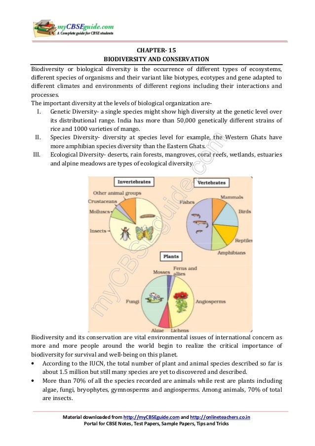 12 biology notes_ch15_biodiversity_and_conservation