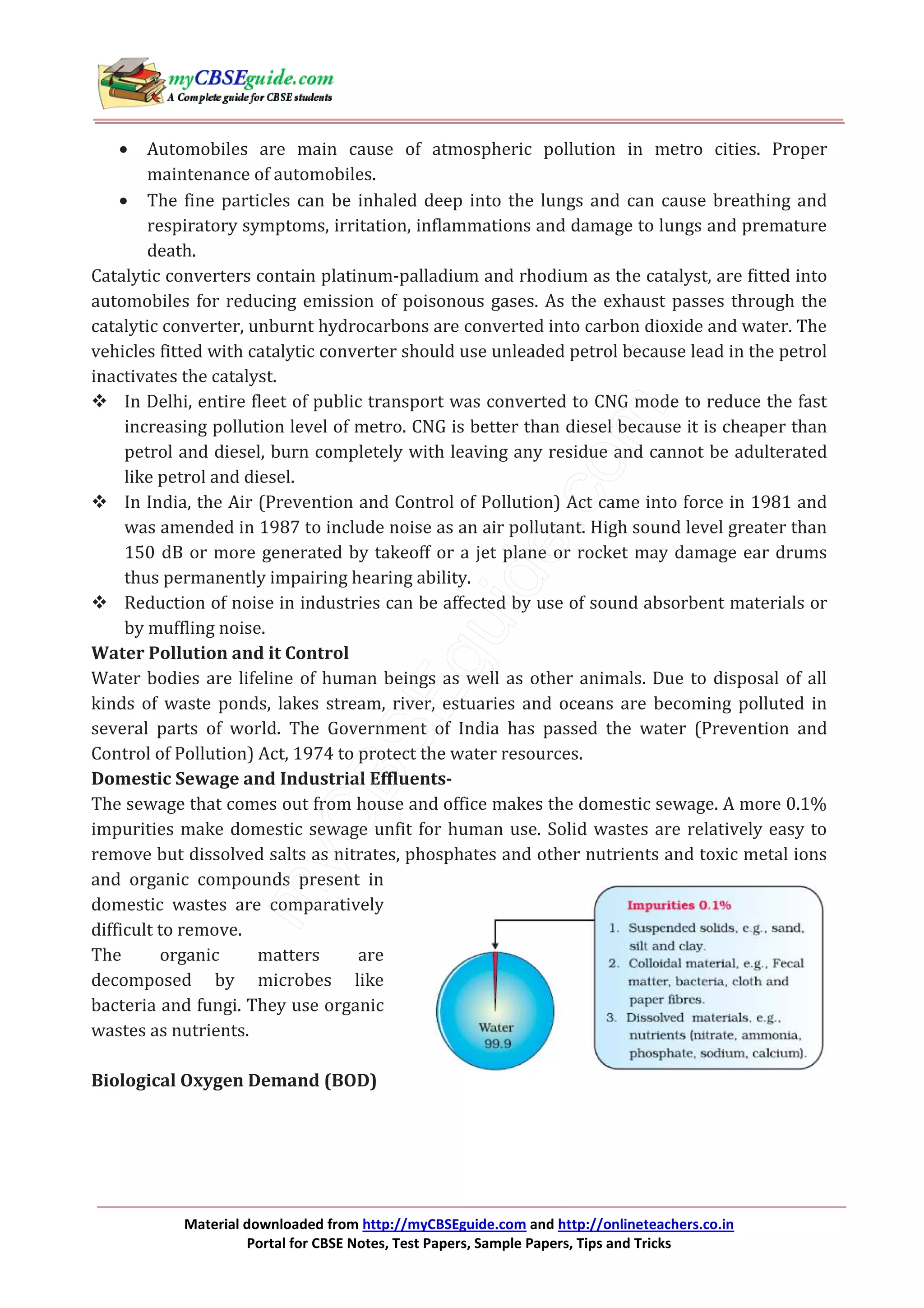 12 biology notes_ch16_environmental_issues | PDF