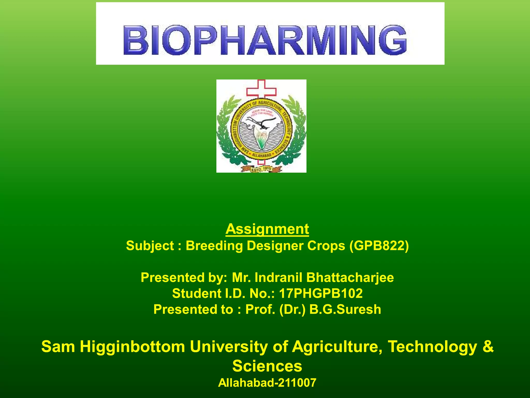 12 biopharming | PPT