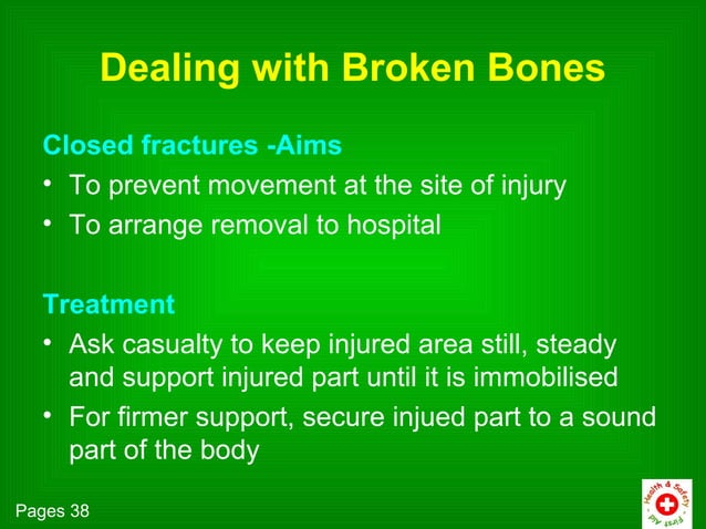 12 bone, joint and muscle injuries | PPT | First Aid | Injuries