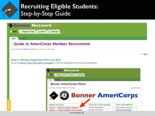 Bonner Ameri Corps Overview | PPT