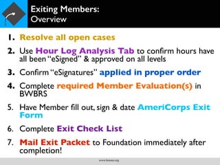 Bonner Ameri Corps Overview | PPT