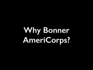 Bonner Ameri Corps Overview | PPT