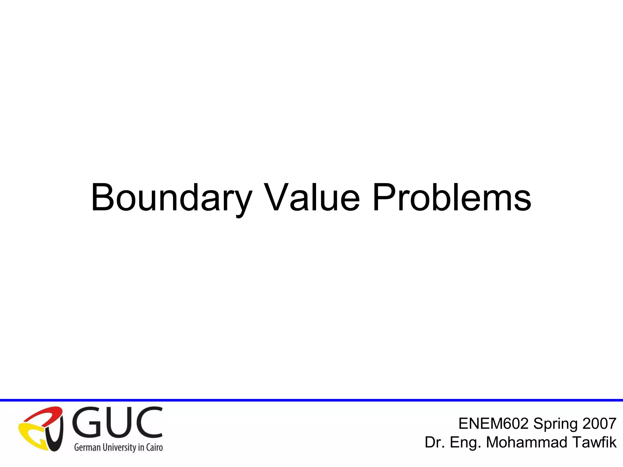 12 Boundary Value Problem Ppt