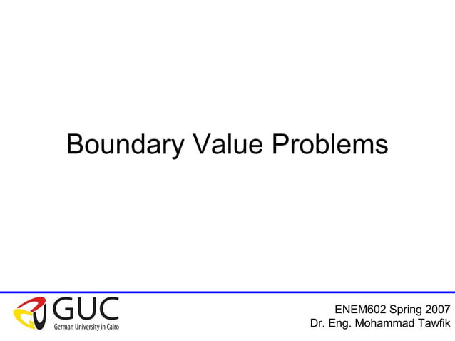 12 Boundary Value Problem Ppt