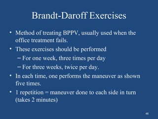 Bppv Brandt Daroff Exercises