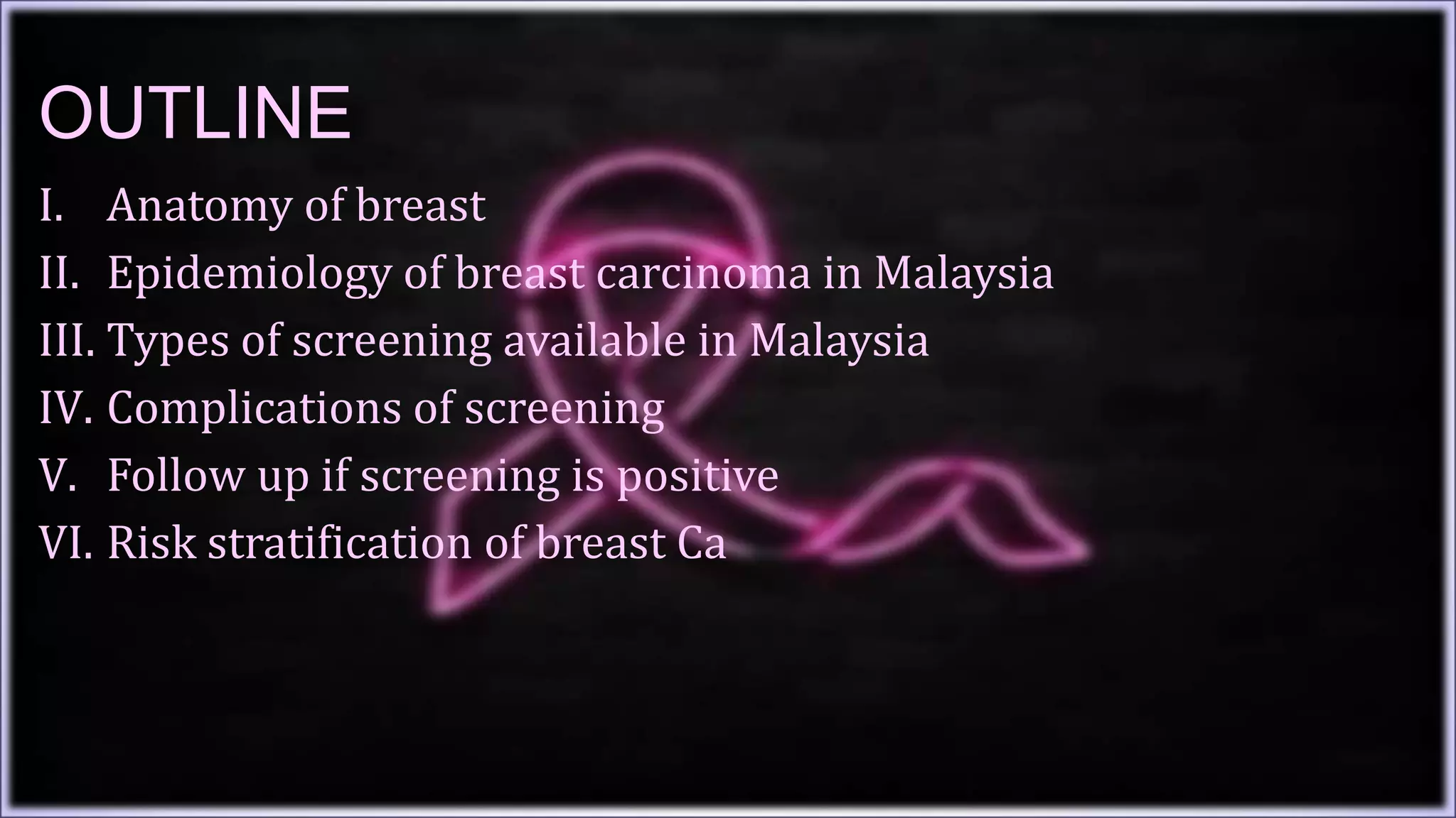 BREAST SCREENING & MANAGEMENT | PPTX