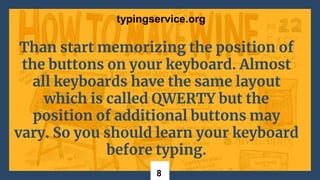 12 Brilliant Typing Tips and Tricks For Students | PPTX