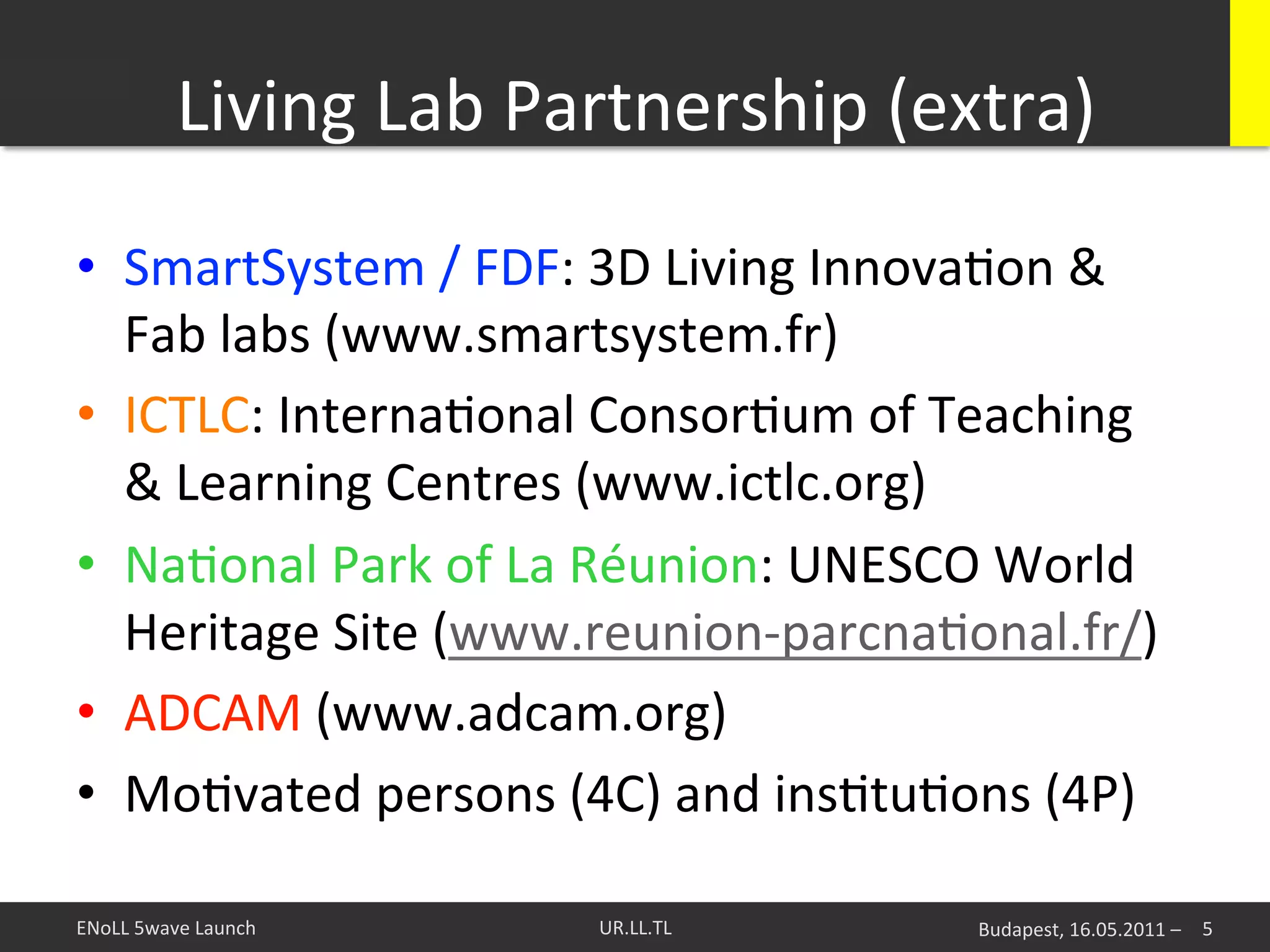 University of Reunion Island Living Lab Presentation | PDF