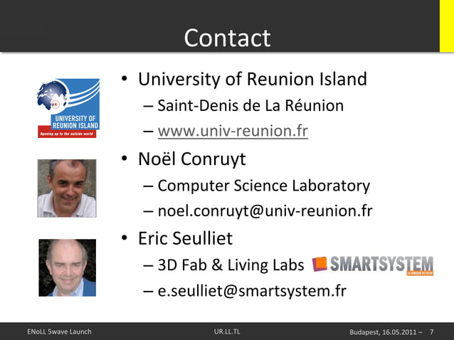 University of Reunion Island Living Lab Presentation | PPT