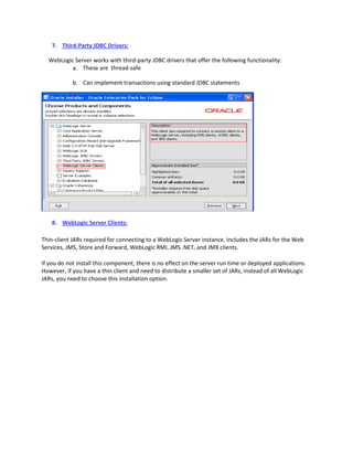 Weblogic 12c Graphical Mode installation steps in Windows | DOCX