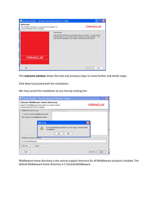 Weblogic 12c Graphical Mode installation steps in Windows | PDF