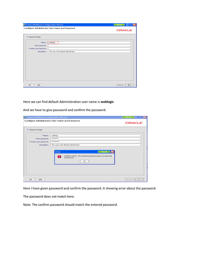 12c weblogic installation steps for Windows | PDF