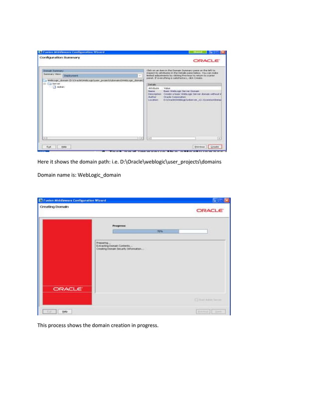12c weblogic installation steps for Windows | PDF