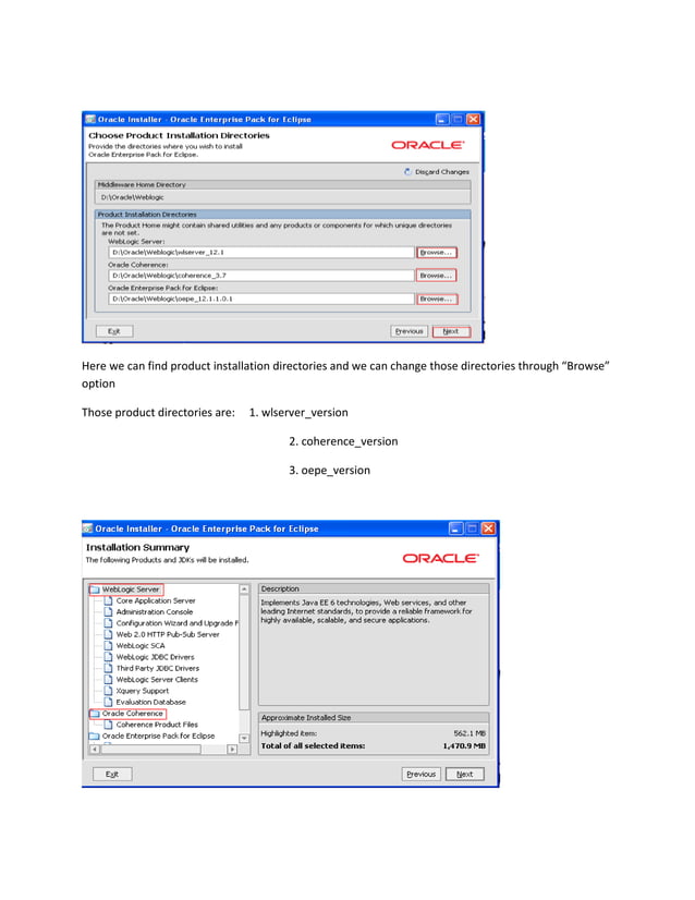 12c weblogic installation steps for Windows | DOCX