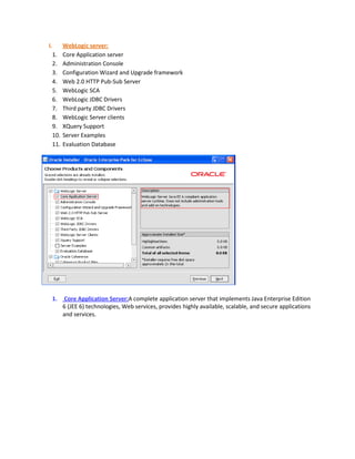 12c weblogic installation steps for Windows | DOCX