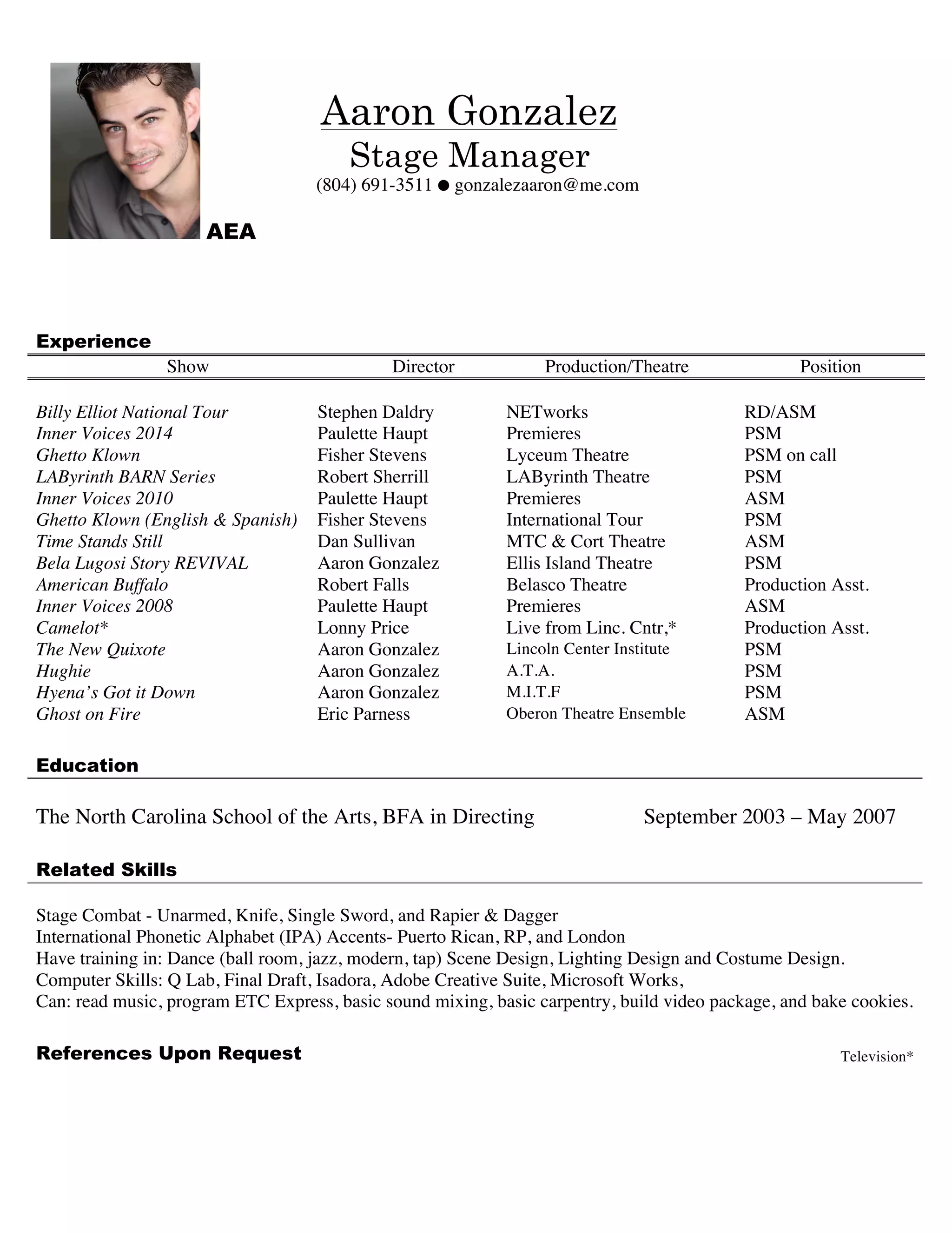 Aaron Gonzalez Resume_sm | PDF