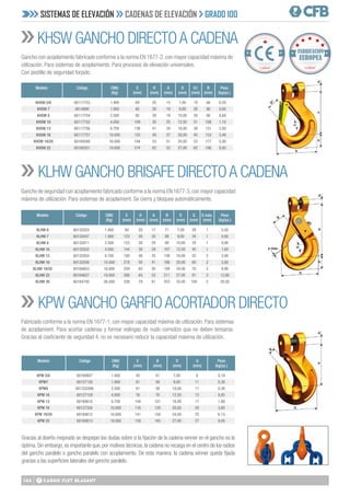 Cadenas de grado 100 y 120 | PDF
