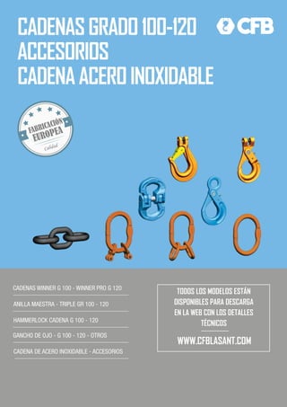 Cadenas de grado 100 y 120 | PDF