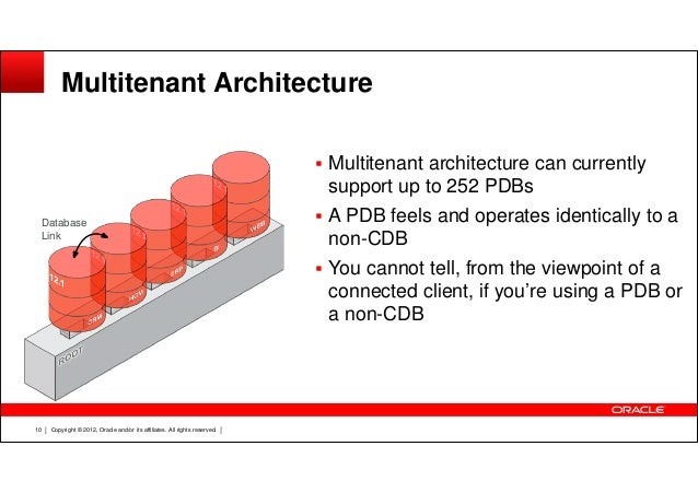 Oracle Database 12c Multitenant for Consolidation