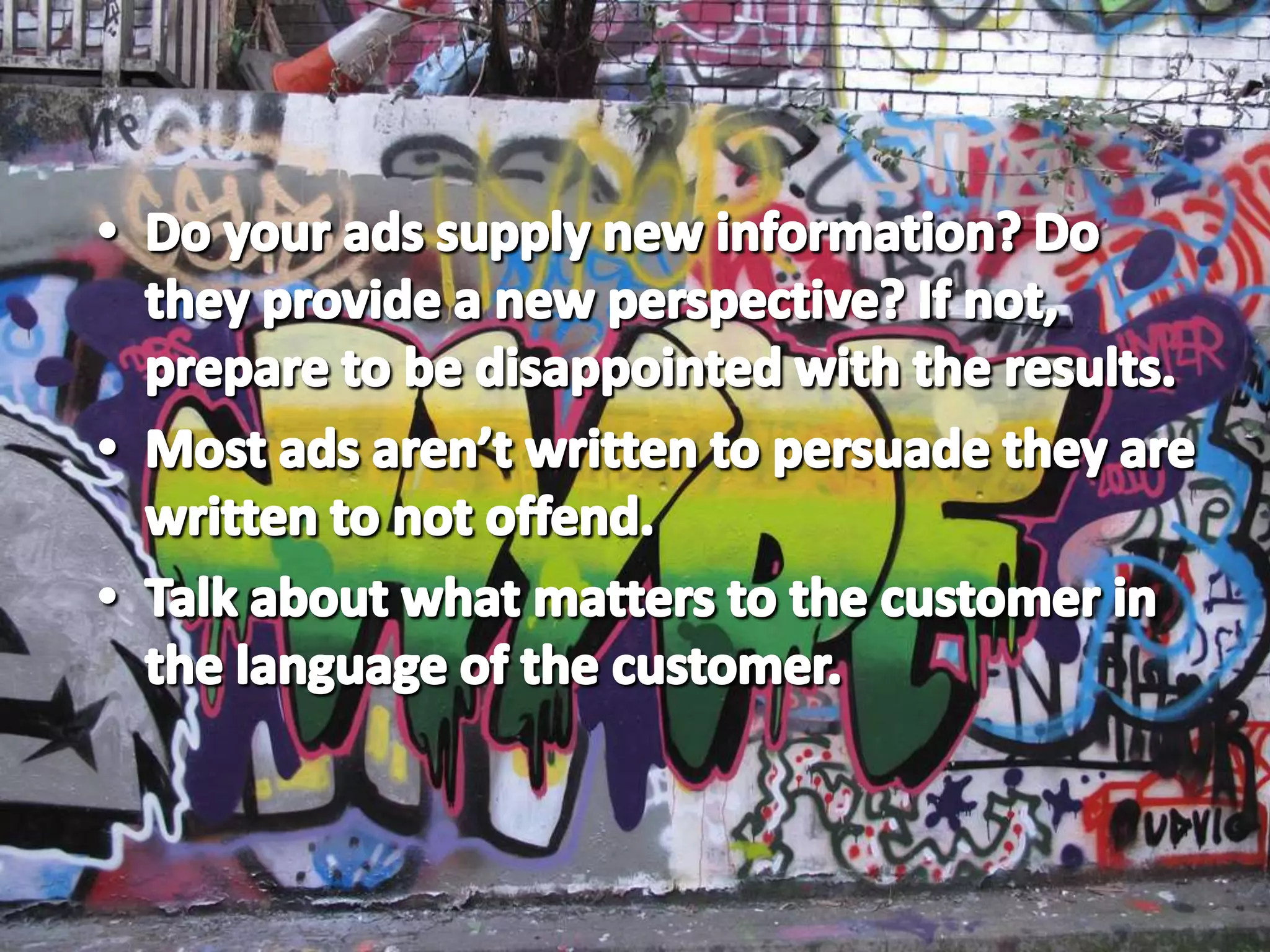 12 causes of advertising failure | PPT