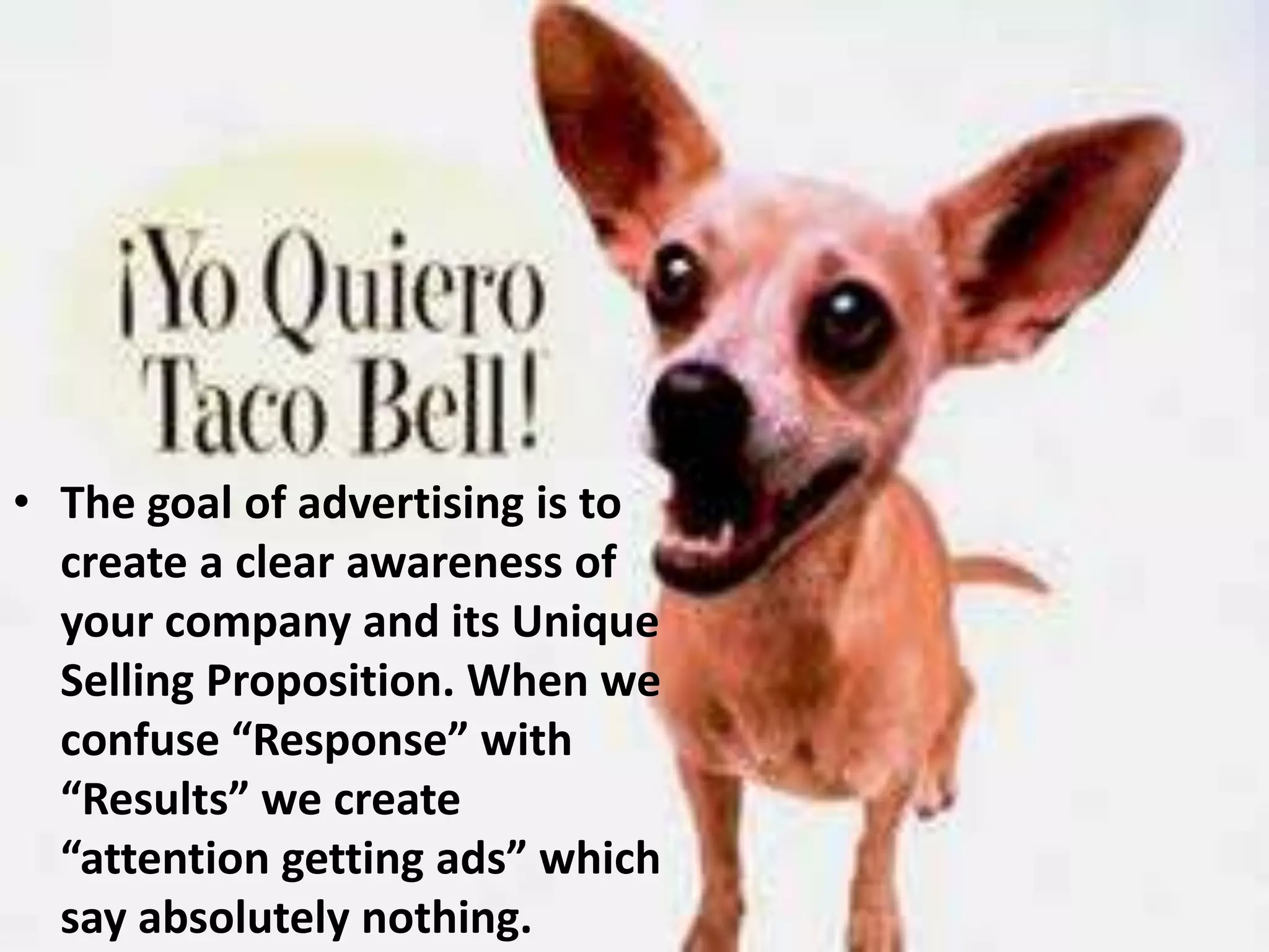 12 causes of advertising failure | PPT