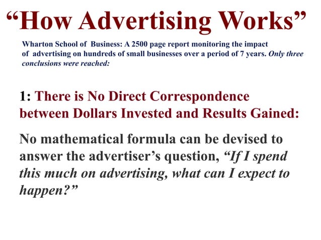12 causes of advertising failure | PPT