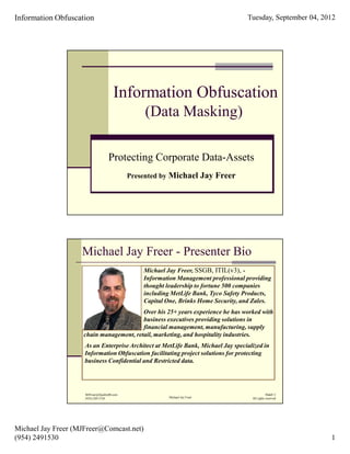 Information Obfuscation: Protecting Corporate Data | PDF