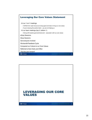 Leveraging Core Values for Healthier, More Productive Teams | PDF