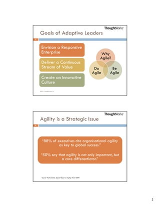 Adaptive Leadership: Accelerating Enterprise Agility | PDF