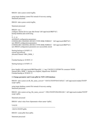 12c database migration from ASM storage to NON-ASM storage | DOCX