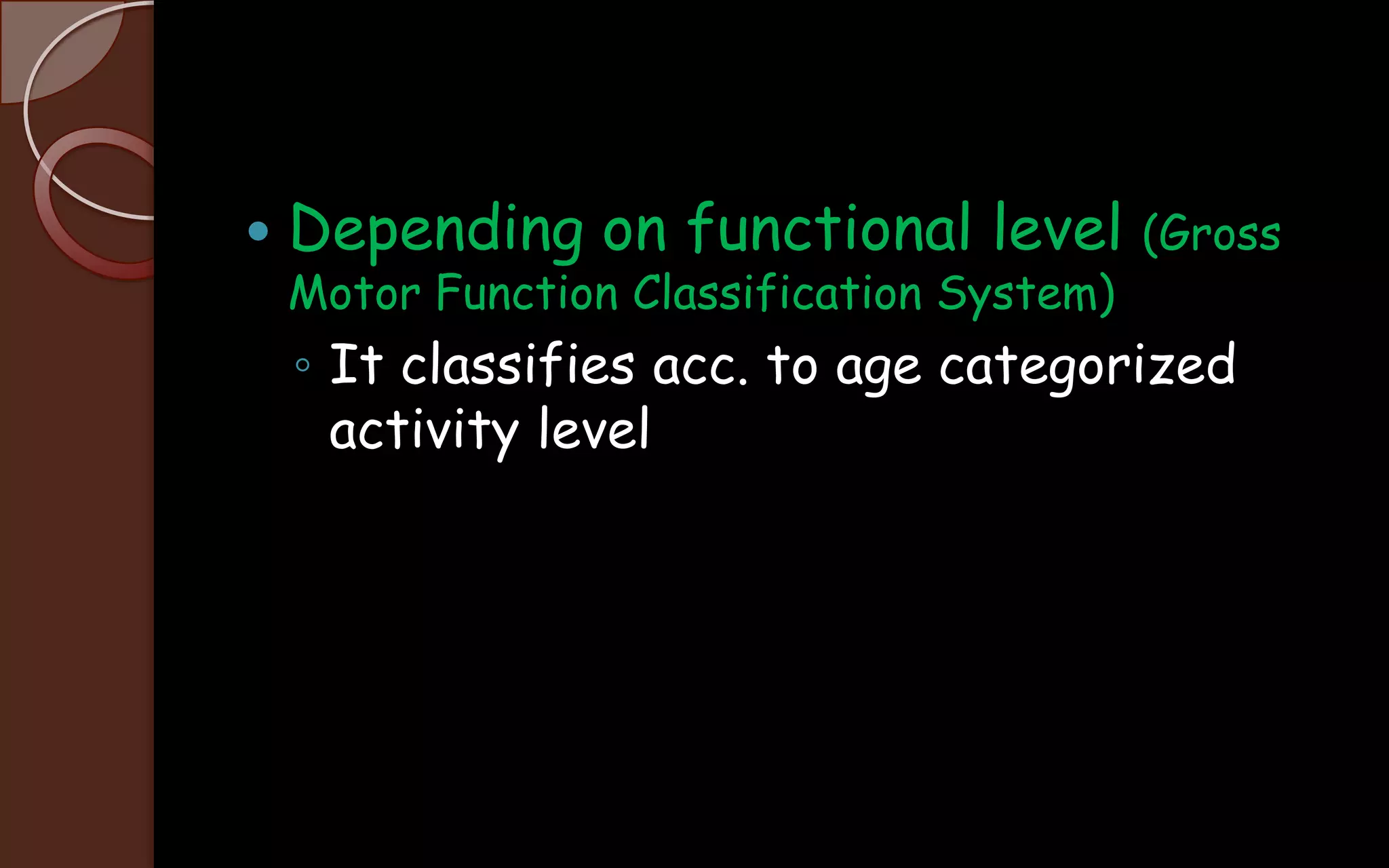 Cerebral Palsy: PT assessment and Management | PPTX