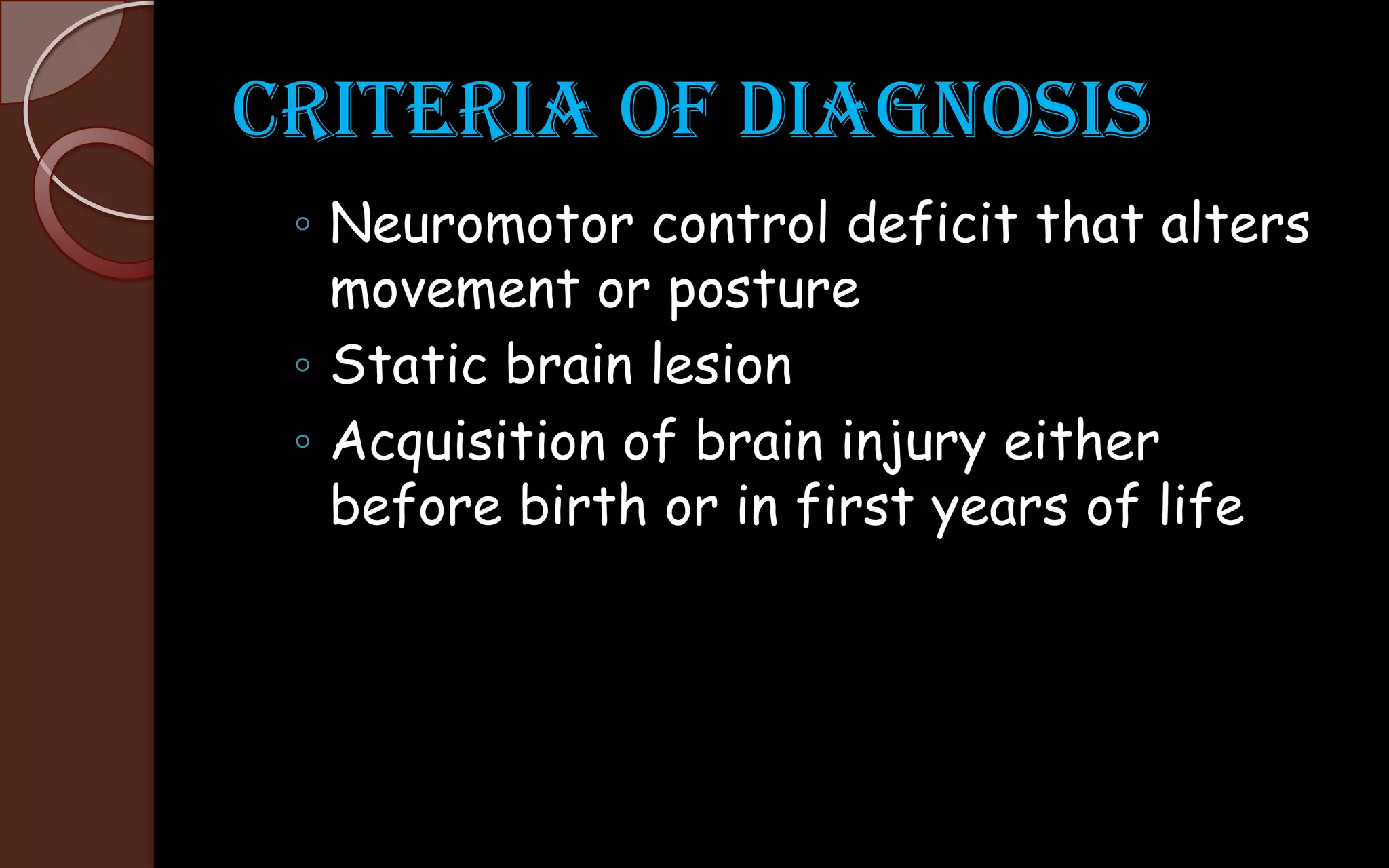 Cerebral Palsy: PT assessment and Management | PPTX