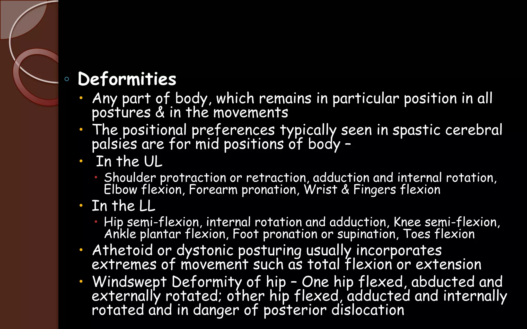 Cerebral Palsy: PT assessment and Management | PPTX