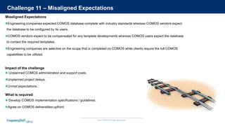 12 challenges with comos implementation | PPTX | Web Development | Internet