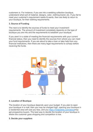 12 checklists to start your fashion boutique | PDF