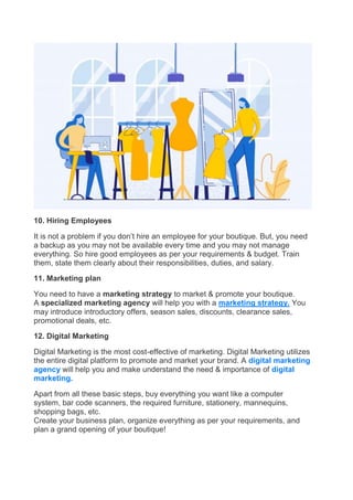 12 checklists to start your fashion boutique | PDF