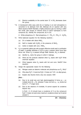 12 chemistry impq_ch07_the_p_block_elements_01 | PDF