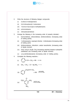 12 chemistry impq_ch10_haloalkanes_and_haloarenes_01 | PDF