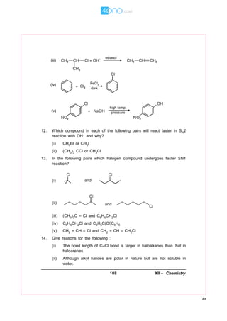 12 chemistry impq_ch10_haloalkanes_and_haloarenes_01 | PDF