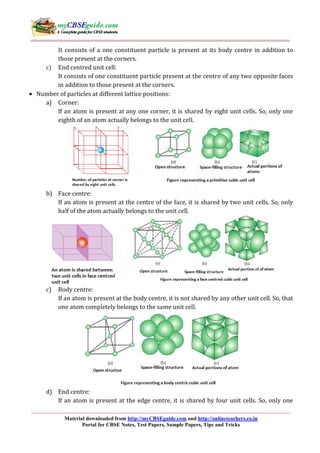 12 chemistry notes_ch01_the_solid_state | PDF